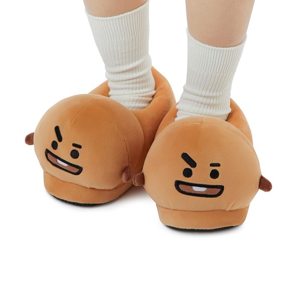Shoes | New Official Bt21 Shooky Character Plush Slippers | Poshmark